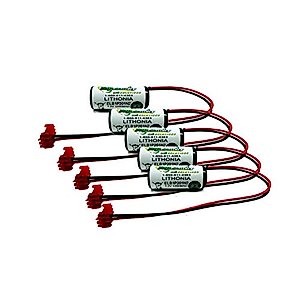 5pc Replacement Lithonia Emergency Lighting Battery for Model ELB1P201N, ELB1P201N2