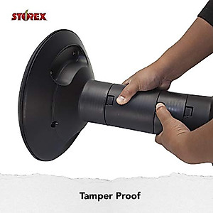 Storex Wiggle Stool – Active Flexible Seating for Classroom and Home Study, Adjustable 12-18 Inch Height, Black (00300A01C)