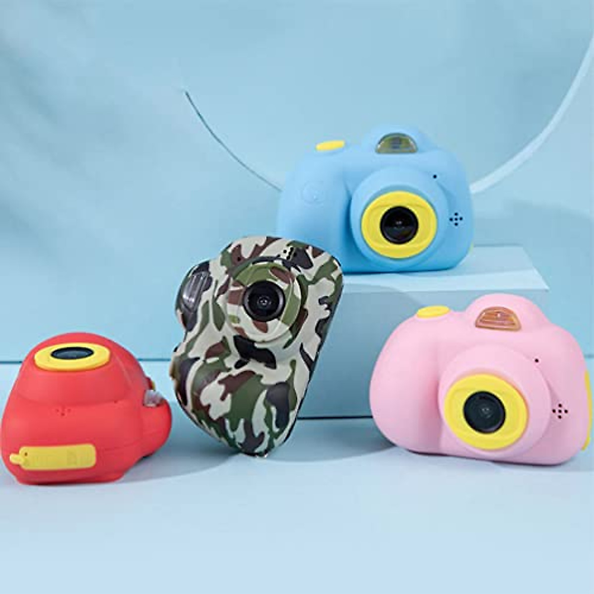 Generic Kid Camera Set Mini Digital Camera Child Sports Camera Toys Video Recorder Kid Birthday Gifts Photography Props for Boy Girl ( Pink )