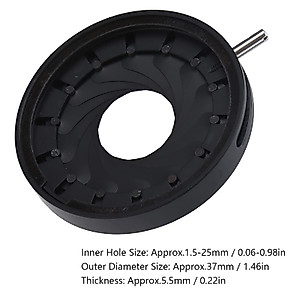Adjustable Aperture Diaphragm Camera Diaphragm 1.5-25mm Adjustable Lens Optical Diaphragm Microscope Adapter Aperture