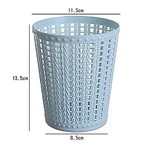 HOIRIX 2Pack Mini Wastebasket Round Plastic Small Desktop Trash Can Garbage Bin for Bathrooms,Kitchens, Home Offices (Color : Pink, Size : 2Pack)