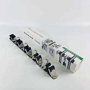 TXTDPL Wall-mounted tool racks, 5 Racks and 4 Hooks Mop and Broom Holder Wall Mount, Self Adhesive Heavy Duty Broom Hanger Organizer Storage Tool Racks for Kitchen Garden Laundry Garage