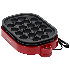 IRIS OHYAMA takoyaki 2WAY plate Red ITY-20WA-R