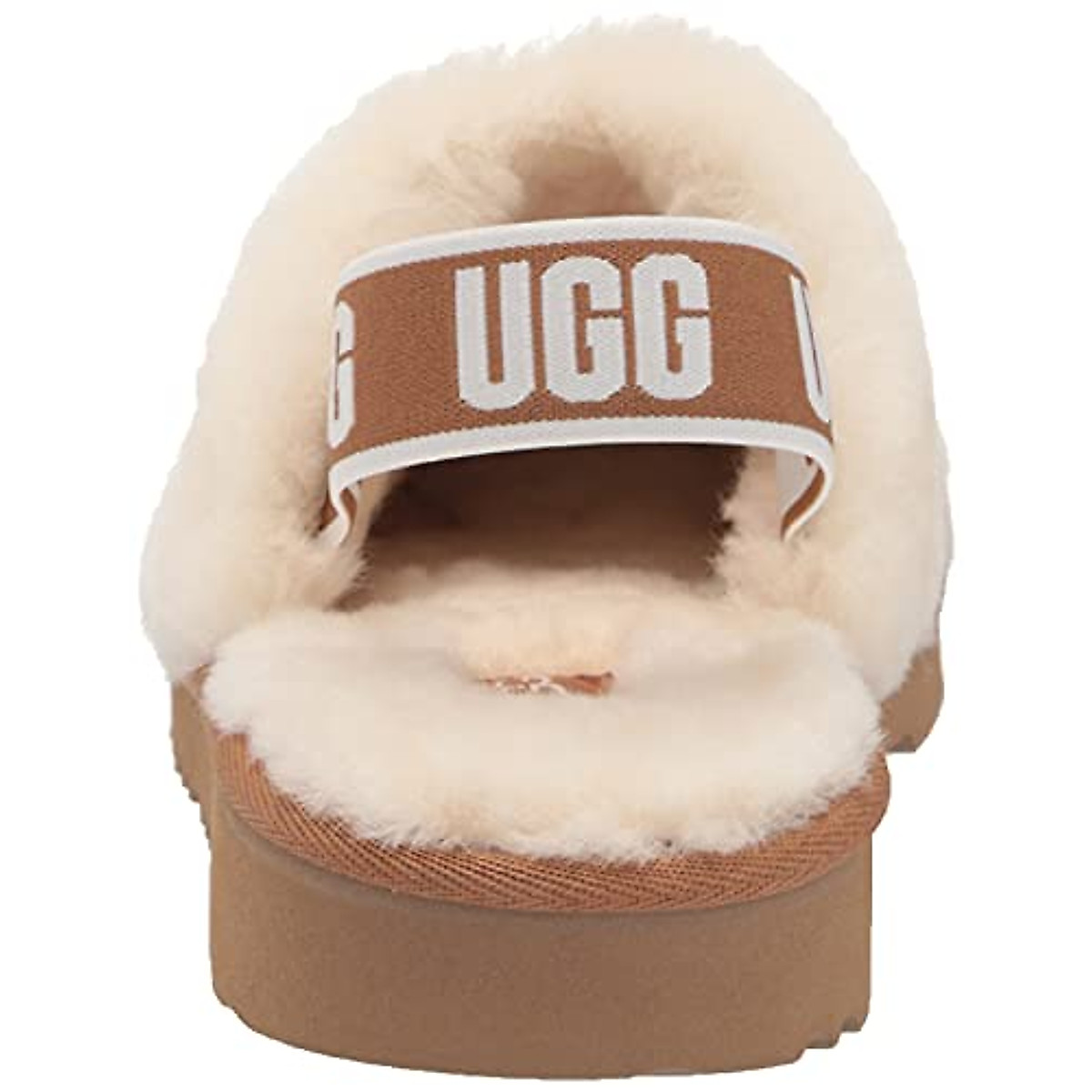 UGG Girls K Fluff Yeah Clog Slipper, Natural, 6 Big Kid