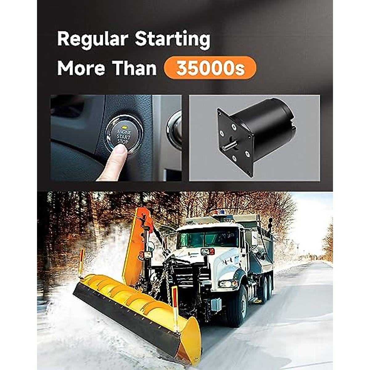 OCPTY Starter 10711N Fit for Meyer Plow Motors All Models All Salt Spreader HM02223 10711N