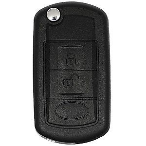 SCITOO Keyless Entry Remote Key Fob Shell CASE Replacement for 3 Buttons Uncut Car Key for Range Rover LR3 2005-2009 2006-2009 Sport 2006-2011 1pc FCC NT8-15K6014CFF-TXA YWX000071