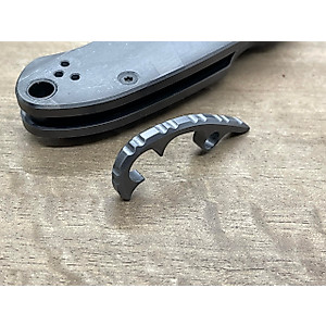 Metonboss Brushed Zirconium Gear BACKSPACER for Spyderco PARA 3
