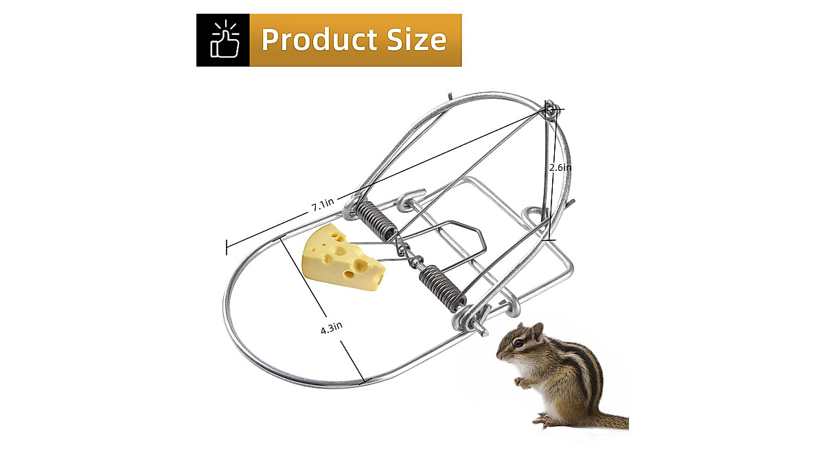 Effective 2 Pack Small Animal Traps for Rodent Control
