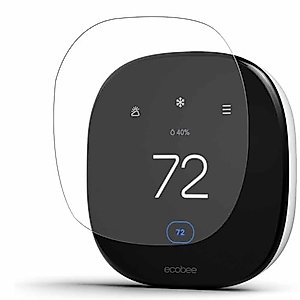 [3 Pack] Synvy Screen Protector Film, compatible with ecobee New Smart Thermostat Enhanced Guard Sticker [ Not Tempered Glass Protectors ], Transparent