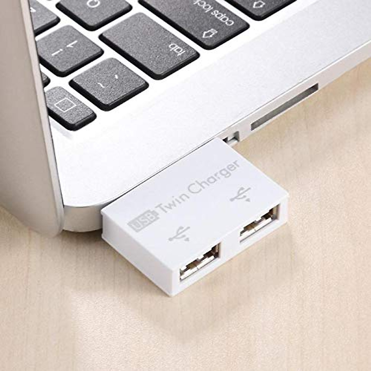 Lysee Data Cables - USB 2.0 2 Port USB Hub Splitter Adapter for Notebook Tablet Computer PC Peripherals Super Speed USB Hub - (Color: White)
