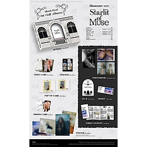 Dreamus MOONBYUL MAMAMOO - 1st Full Album Starlit of Muse Museum version CD+Folded Poster (+ Folded Poster), L200002888