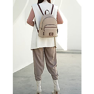 MKF Backpack Purse for Women & Teen Girls – PU Leather Top-Handle Ladies Fashion Travel Pocketbook Bag – Daypack