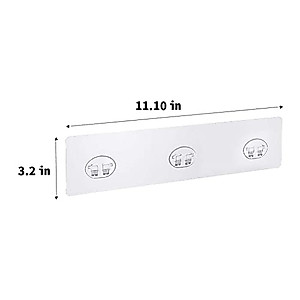 Mivvosakuki 2pcs Shower Caddy Adhesive Replacement,Shower Shelves Adhesive Strip Pad Shower Organizer Sticker Replacement Bathroom Heavy Duty Strong Sticky Wall Adhesive