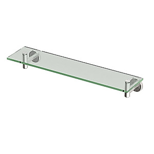 Gatco 4296 Latitude II 20-Inch Glass Shelf, Satin Nickel