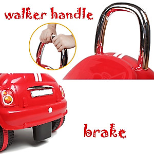 Amazing Tech Depot 3-in-1 Ride On Car Toy Gliding Scooter with Sound & Light (Color May Vary)