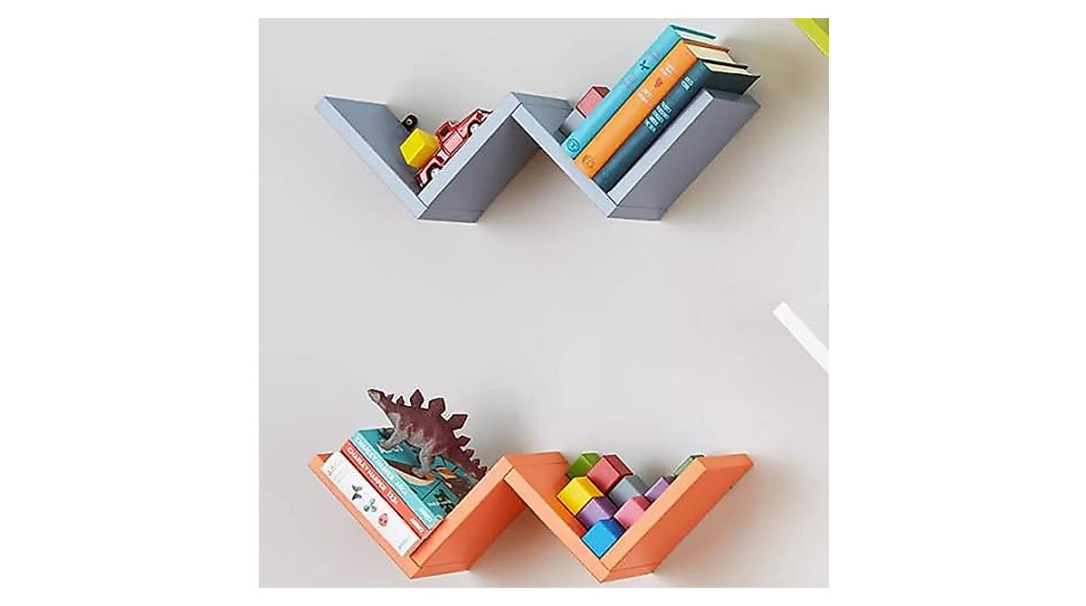 Stylish W Shape Floating Shelves for Every Room