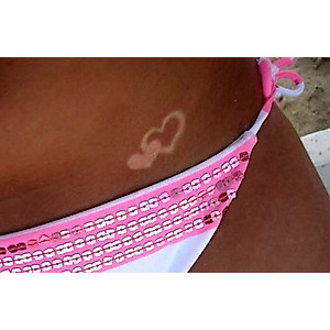 3-Way Heart Tanning Stickers 50 Count