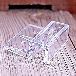 MEETOOT 4pcs Fish Tank Bracket 5mm Acrylic Fish Tank Support Tools Clear Aquarium Fish Tank Glass Cover Clip Support Holder