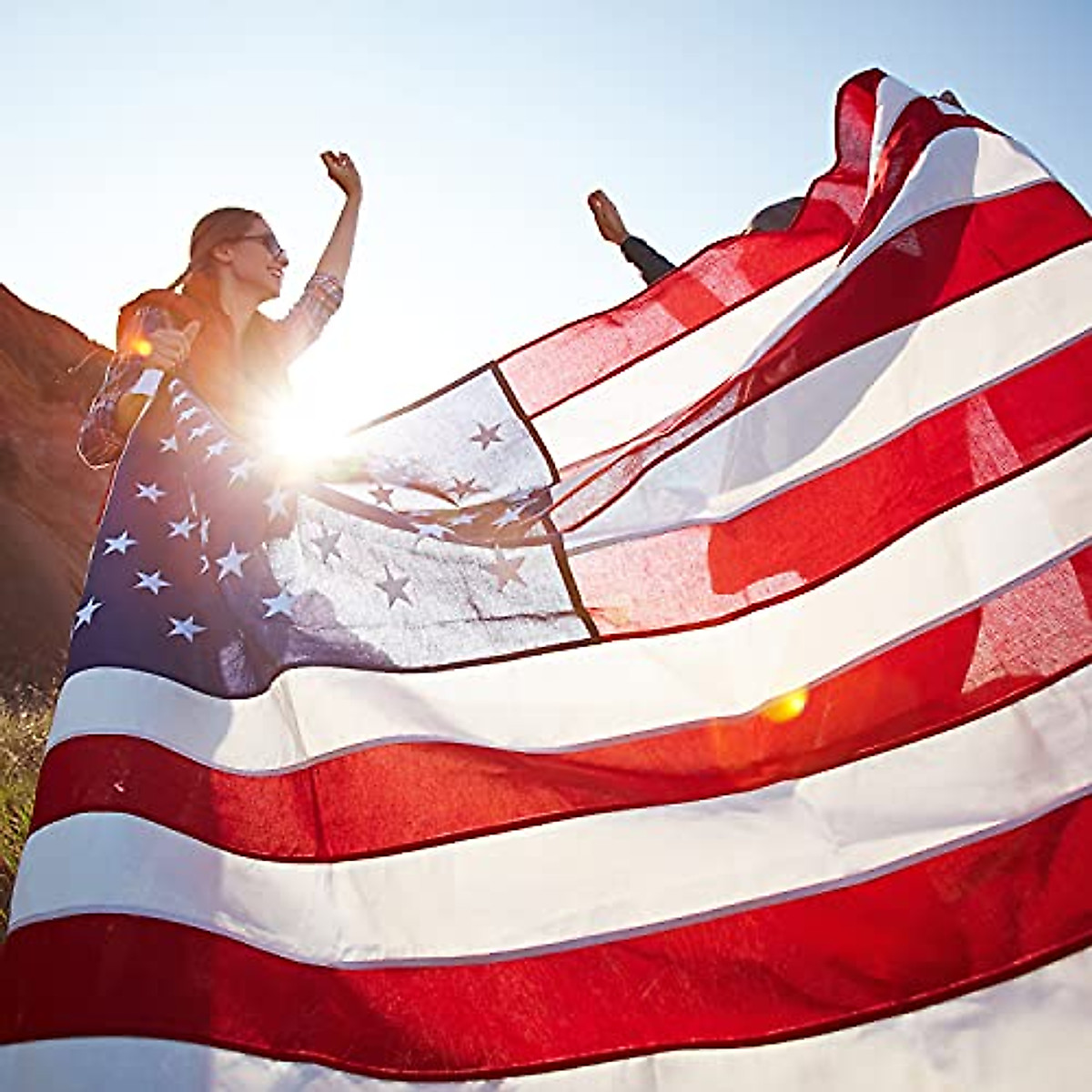 XIFAN Premium American Flag 4x6 Outdoor, Heavy Duty 210D Nylon US Flag ...