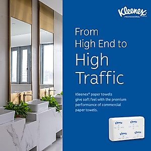 Kleenex Multifold Paper Towels (02046), White, 8 Packs/Convenience Case, 150 Tri Fold Paper Towels/Pack, Pack of 8, Total 1,200 Towels/Case