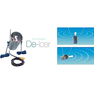 Scott Aerator Slinger De-Icer for Lakes & Ponds | 1/2 Horse Power 115V Stainless Steel & Oil Free Motor with 5 Years Warranty | 100 ft. Electric Corded Cable Included | Made in USA