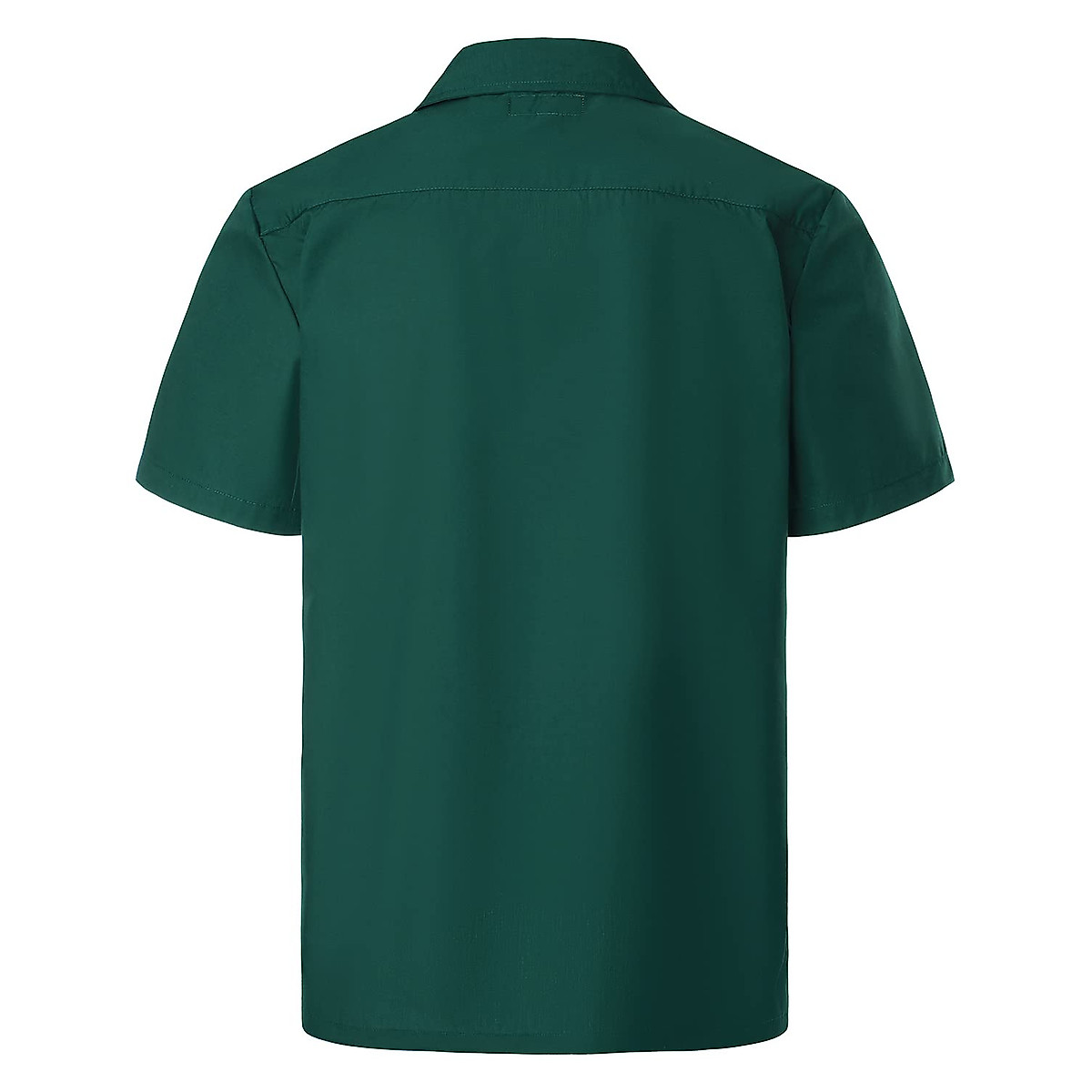 VATPAVE Mens Embroidered Cuban Guayabera Shirts Casual Button Down Short Sleeve Beach Shirts XX-Large Green Camp