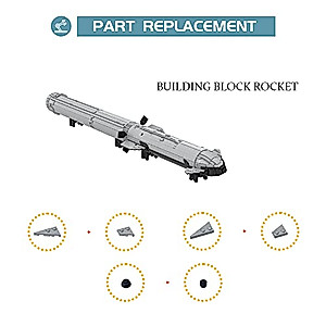 Space Launch System Starship Heavy Rocket Building Kit, Super Heavy Launch Vehicle Starship Building Set, Space Ship X Model Building Blocks Set, Outer Space Rocket for Kids Adults,New 2022 (3135 PCS)