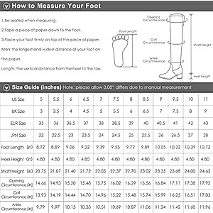 DREAM PAIRS Women's HIGHPLAT Black Chunky Thigh High Over The Knee High Heel Boots Size 7.5 B(M) US