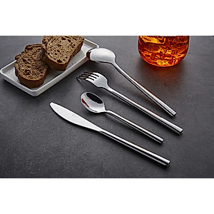 Annova Silverware Set 24 PCS Set Forged Premium Stainless Steel/Flatware - 6 x Dinner Forks, 6 x Dinner Knives, 6 x Dinner Spoons, 6 x Dessert Spoons - Service for 6