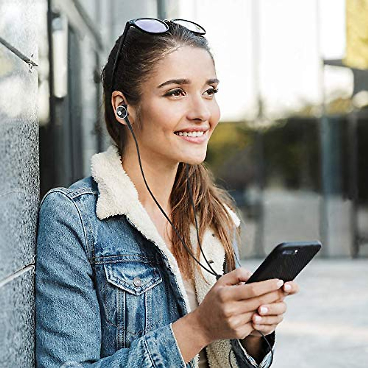 ZXFYE Earbud Headphones Bulk Wired Earphones Mixed Colors 10 Packs for iPhone Smartphone Computer Laptop MP3 School Classroom