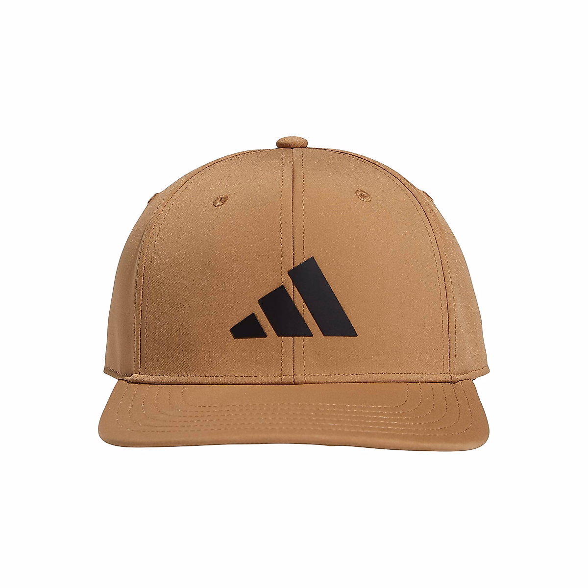 adidas Men's 3-Bar Snapback, Cardboard/Black, One Size