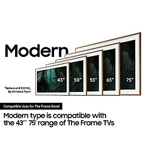 Samsung (2021) Modern Brown Frame Customizable Bezel, 50-Inch