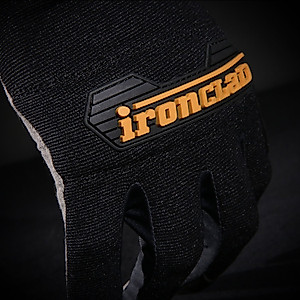 Ironclad General Utility Work Gloves GUG, All-Purpose, Performance Fit, Durable, Machine Washable, (1 Pair), Large - GUG-04-L , Black