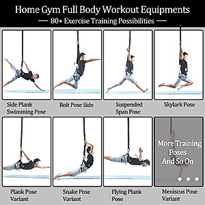 Dasking Heavy Bungee Resistance Band Set grawyti Yoga Bungee Cord Resistance Belt Set 4D Bungee Dance Rope Workout Fitness Home Gym Professional Training Equipment