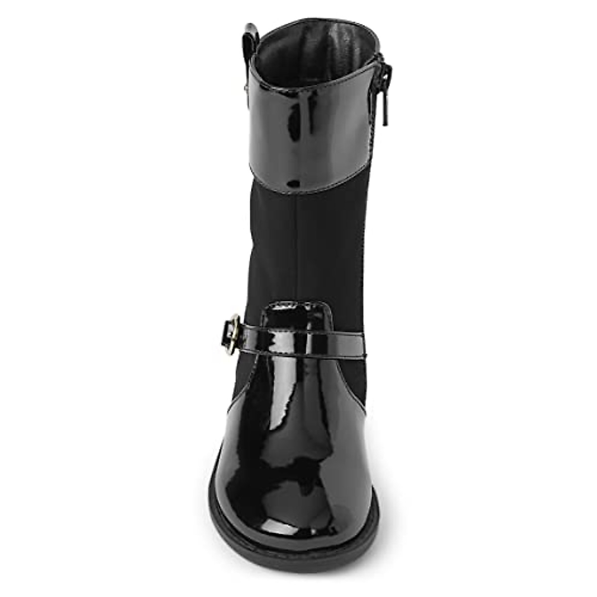 Gymboree, and Toddler Girls Faux Leather Tall Boots,BLACK,3