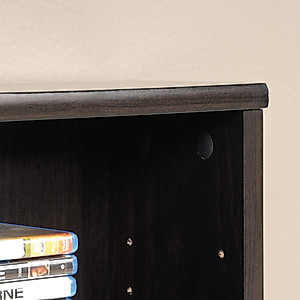 Sauder Multimedia 7 tier Storage Tower, Cinnamon Cherry finish