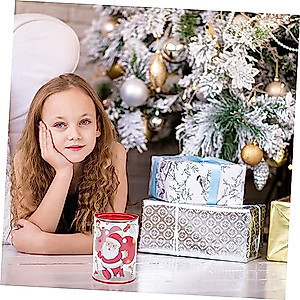 STOBAZA 16 Pcs Portable Cylinder Chocolate Box Cake Decor Cookie Decorating Christmas Cookie Tins Xmas Boxes Christmas Treat Tins Cookie Canister Candy Packaging Box Candy Can