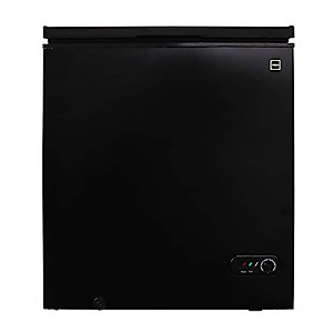 RCA RFRF510-BLACK Chest Freezer, Up to 141 L, 5.3 Cu. Ft. Capacity, Black