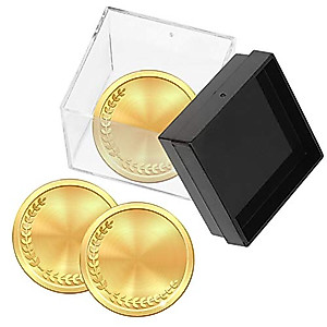 Baluue 20pcs Square Transparent Plastic Box Natural Rough Mineral Specimen Display Case Holder Jewelry Storage Container for Home Office Countertop