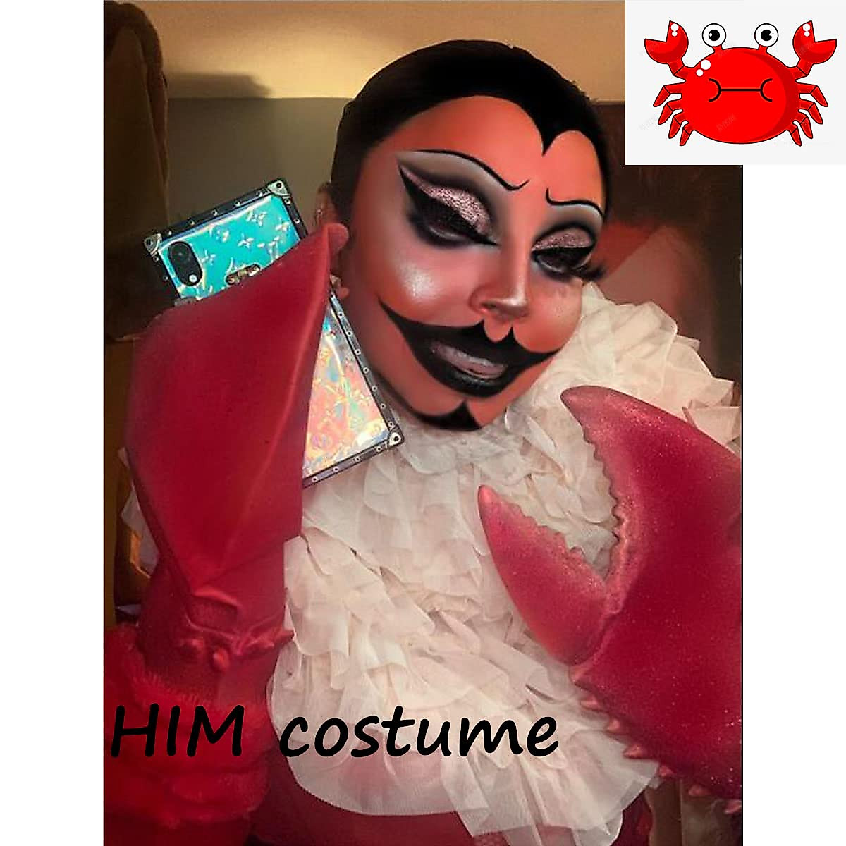 Valentoria Fun Lobster Crab Claws Gloves Hands Weapon Cospaly Toy Halloween Costume Pretend Dress Up Play Game Party Festival Gag Props (Hands)