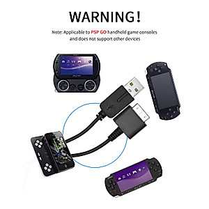 Hyacinyh Data Sync Transfer Power Charger Cable Cord Compatible with PSP Go Power Cable, Data and Power Cable Fit for Sony PSP Go 2 in 1 USB 2.0