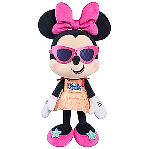 Disney Street Beach Large Plush Minnie Mouse, 19-Inch Stuffed Animal, Officially Licensed Kids Toys for Ages 2 Up, Amazon Exclusive
