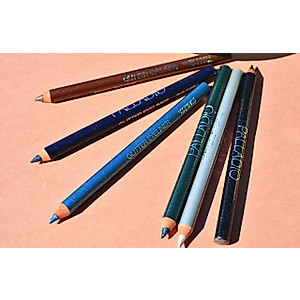 Palladio Glitter Eyeliner Pencil, Longlasting Creamy Cosmetic Pencil, Shimmer Eye Liner, Buttery Smooth Tip, Professional Makeup Glittery Pencil, Sharpenable, Blue Sparkle