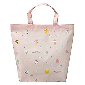 Friend Sanrio Characters, Hello Kitty, Kuromi, My Melody, Cinnamoroll Cute Tote Bag, Shopping Bag, Kitchen Reusable Grocery Bag, 13.8 in(H) x 15.2 in(L) x 3.3 in(W)