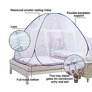 NICE PURCHASE New Portable Folding Mosquito Net Tent Freestand Bed 1 or 2 Openings (1.0m(75 by 38 inches LxW))