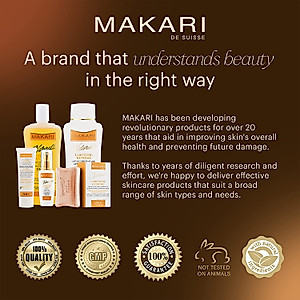 Makari Naturalle Carotonic Extreme Brightening Serum SPF15 (1.7 oz) | Helps Reduce Appearance Of Blemishes, Scars, and Imperfections | Brightens, Smoothens, & Gives Antioxidant Protection