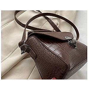 Purses and Handbags for Women Hobo Bags Women Tote Bags Leather Crossbody Shoulder Bags (Dark Brown)