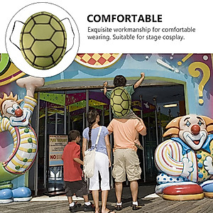 Toddmomy 2pcs Halloween Turtle Shell Costumes, EVA Turtle Shell Backpack for Halloween Dress Up Cosplay Costume Accessories