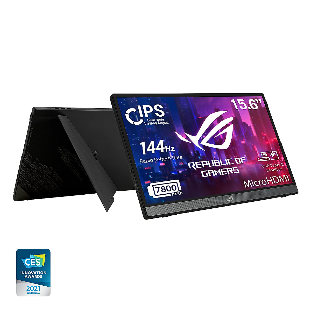 ASUS ROG Strix 15.6” 1080P Portable Gaming Monitor (XG16AHPE) (Renewed)