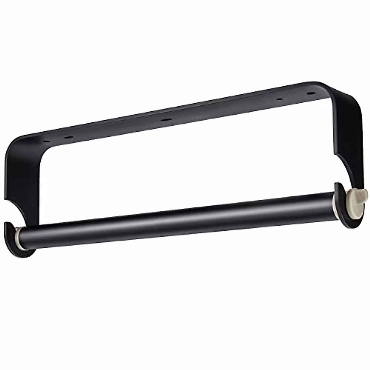 ORLESS Adhesive Paper Towel Holder Under Cabinet & Wall Mount, No Drilling Suitable for Kitchen Bathroom - Black